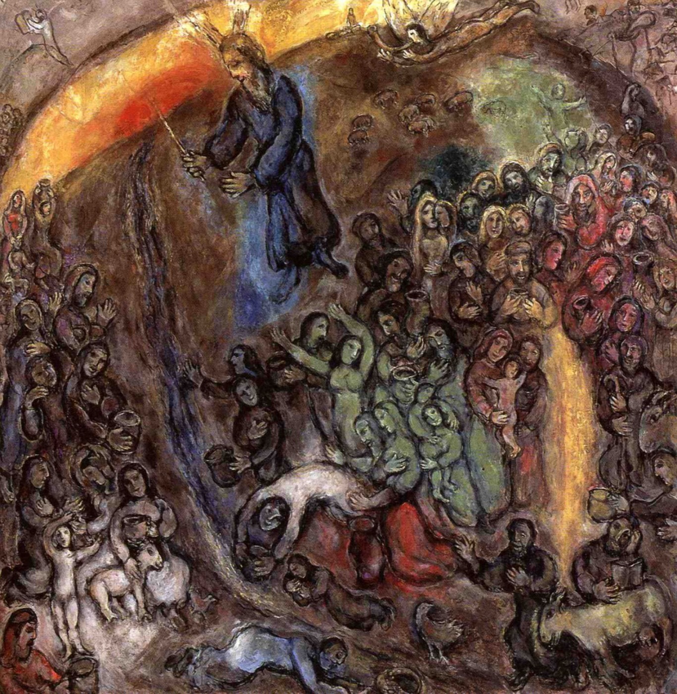 Marc Chagall. Le frappement du rocher - Phil info